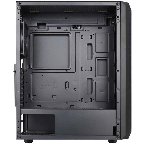 Buy Aerocool Beam V1 ATX Mid Tower WITH 1 Black Fan Cabinet (Black) at ...