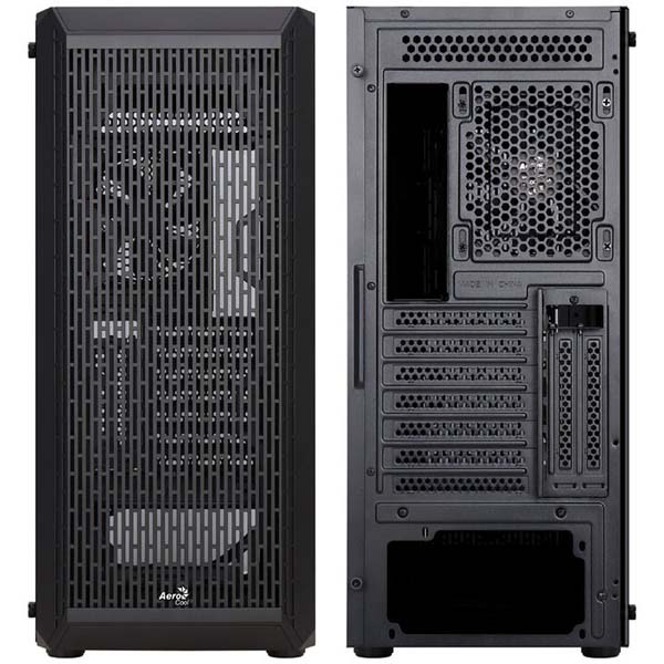 Buy Aerocool Beam V1 ATX Mid Tower WITH 1 Black Fan Cabinet (Black) at ...